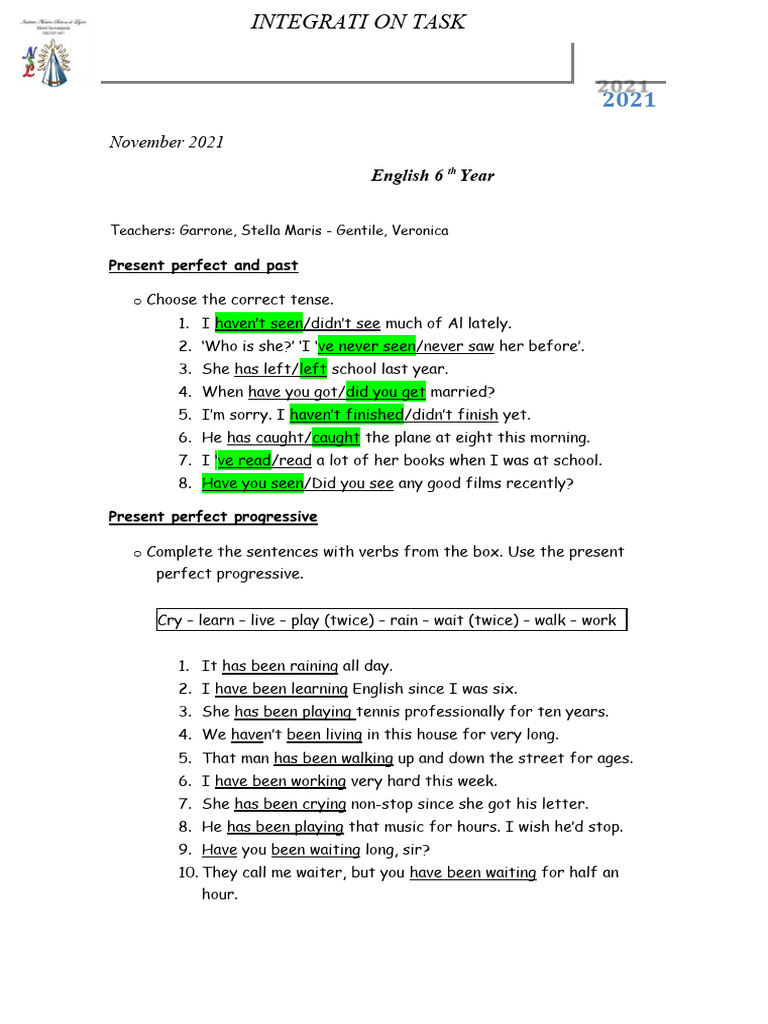 Integration Task 6º Pdf Language Arts Discipline Foreign
