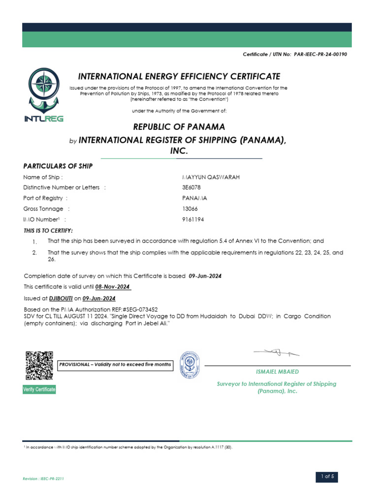 MAYYUN QASWARAH - IEEC - InternationalEnergyEfficiencyCertificateNew ...