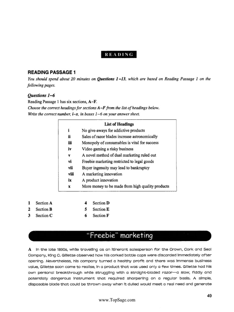 Reading Test 4 (Passage 1,2) - Advanced 3 | PDF