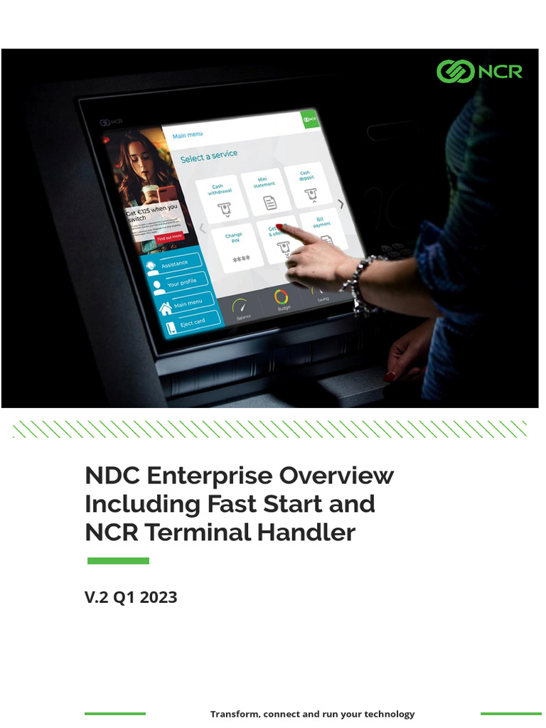 NDC Enterprise and Fast Start Overview v2 | PDF | Automated Teller Machine | Cheque