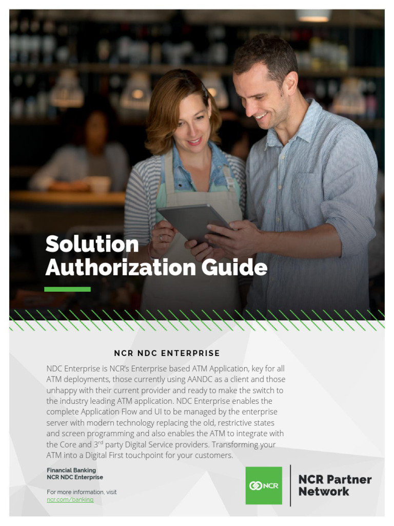 NCR NDC Enterprise Solution Guide | PDF | Automated Teller Machine | Html5