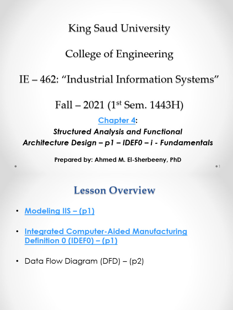 3 - Struct - Analys - Fnctnal - Design-of-IIS - p1 - IDEF0 - I (AMS Sep20 - 21) | PDF | Data ...