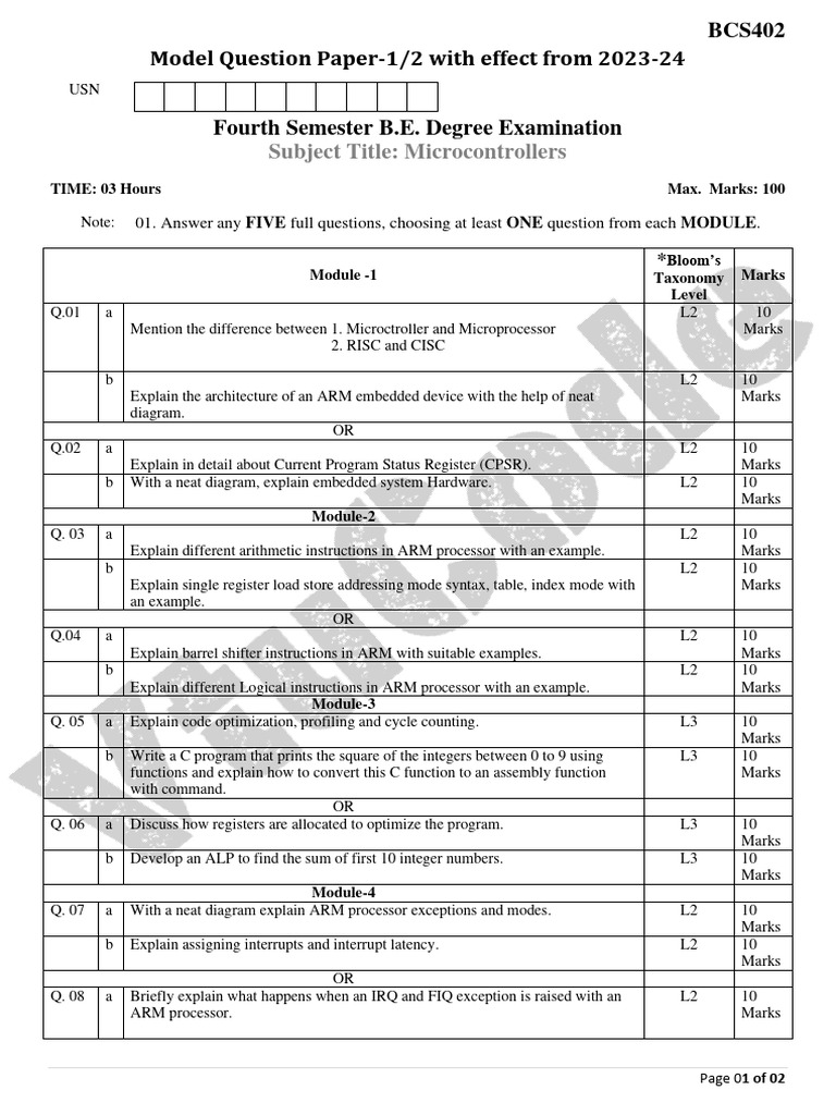 @vtucode - in BCS402 Model Paper 2022 Scheme | PDF | Cpu Cache | Central Processing Unit