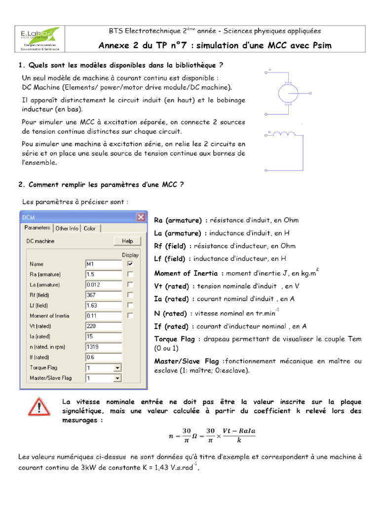 Simulation d`Une MCC Avec Psim | PDF