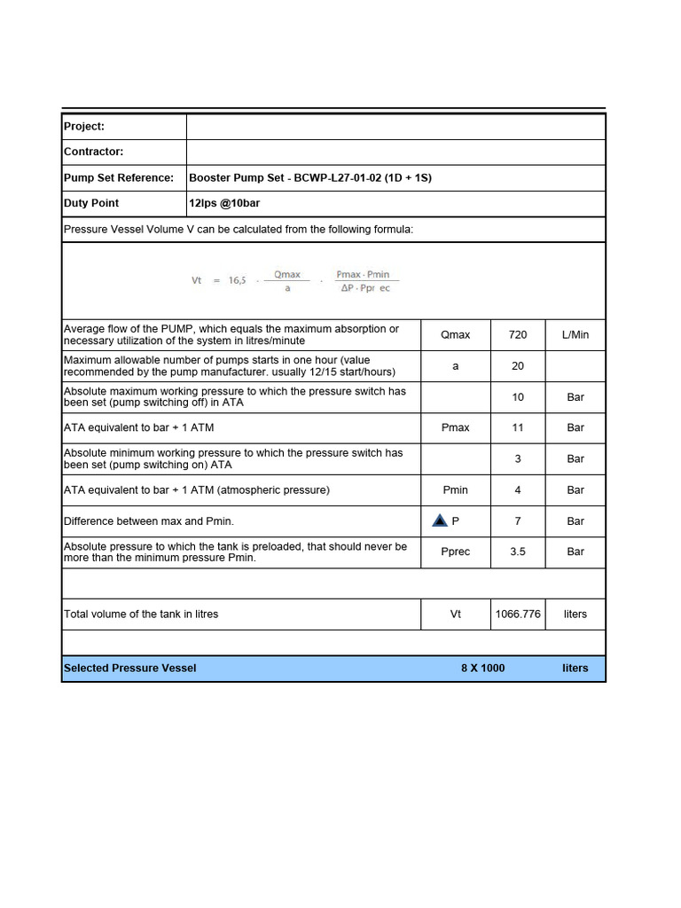 Pressure Vessel Calculation (CIMM) | PDF | Pressure | Litre Pressure Vessel Calculation (CIMM) | PDF | Pressure | Litre