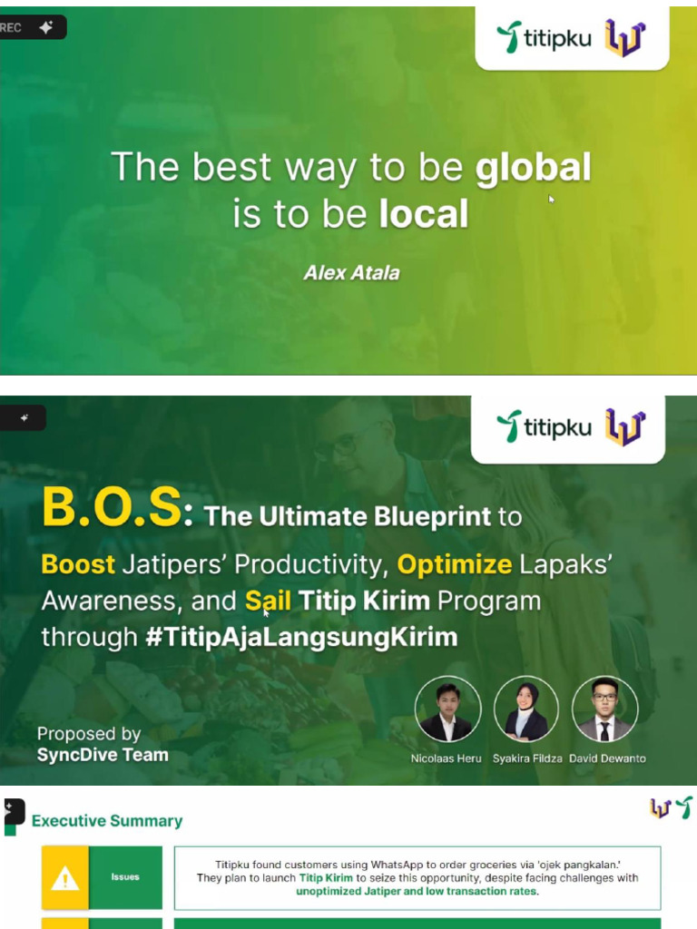 Contoh Pitch Deck | PDF