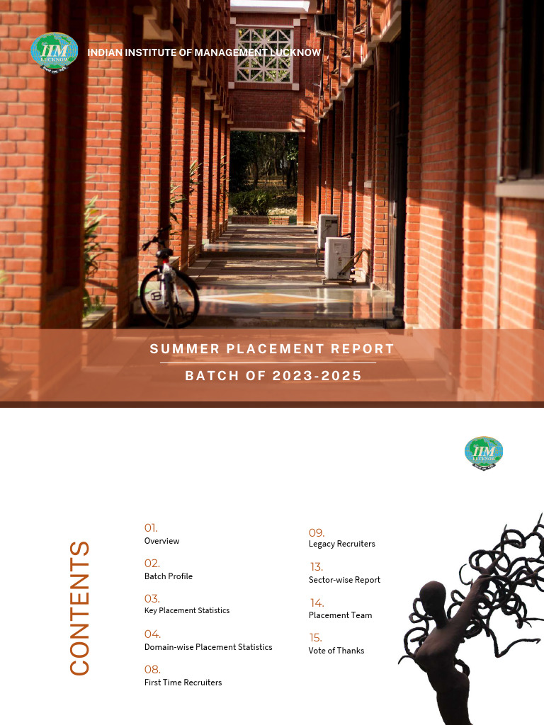 IIM Lucknow - Summer Placement Report 2023-25 - Compressed | PDF ...