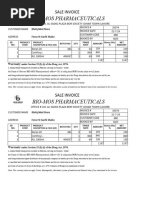 Pharmacy Invoice Template | PDF
