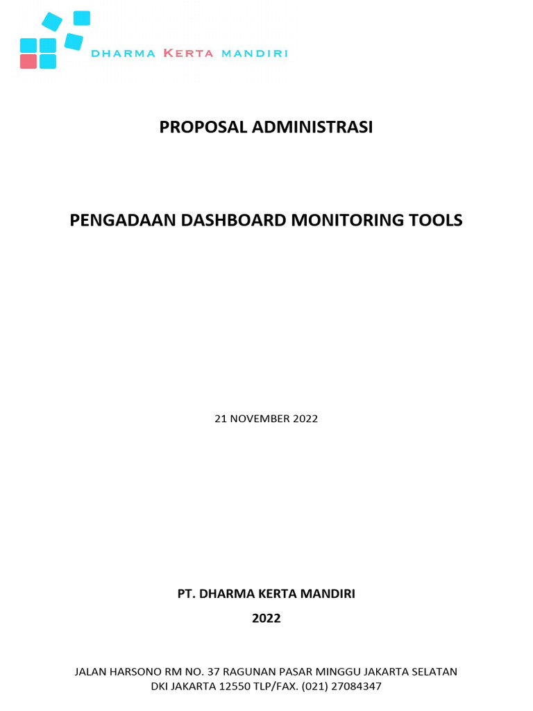 Proposal Komersial Alto-Dashboard Monitoring V1.0 | PDF