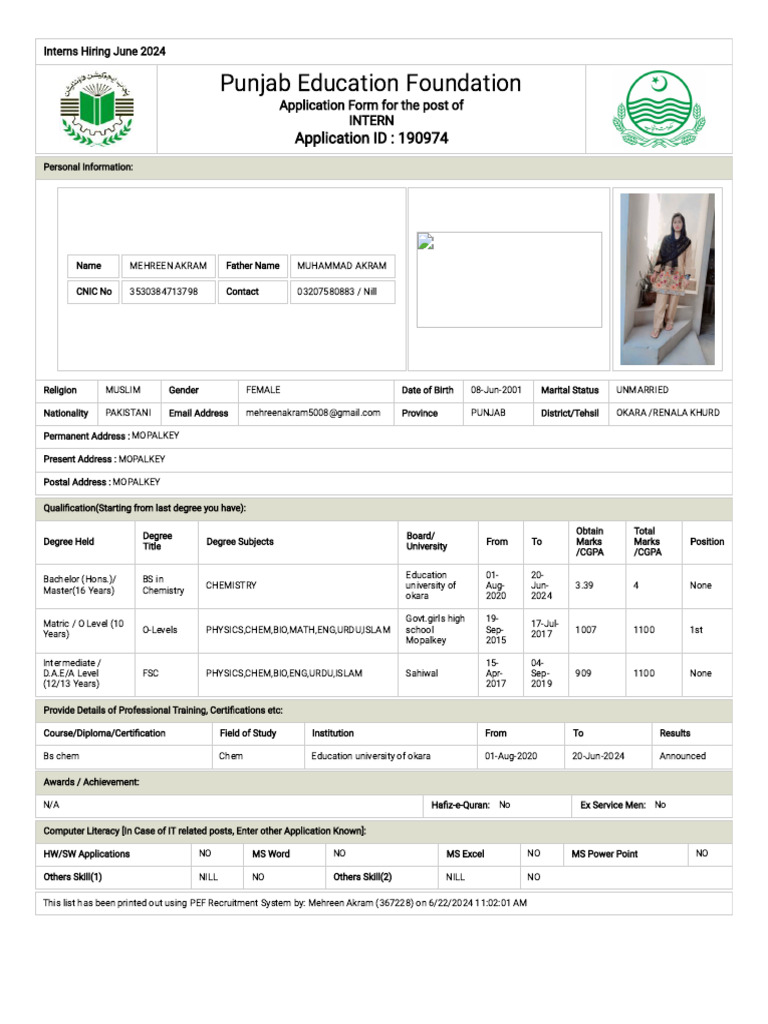 Punj - Edu.foundation Apply | PDF