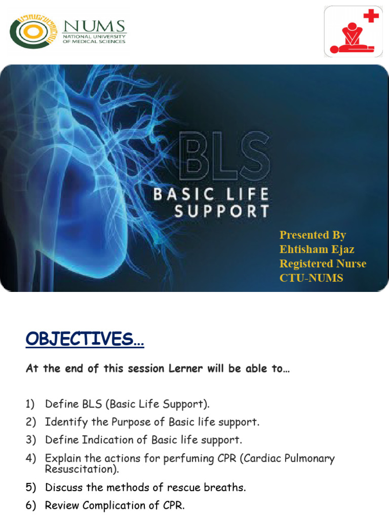 BLS PPT | Download Free PDF | Cardiopulmonary Resuscitation | Medical Treatments