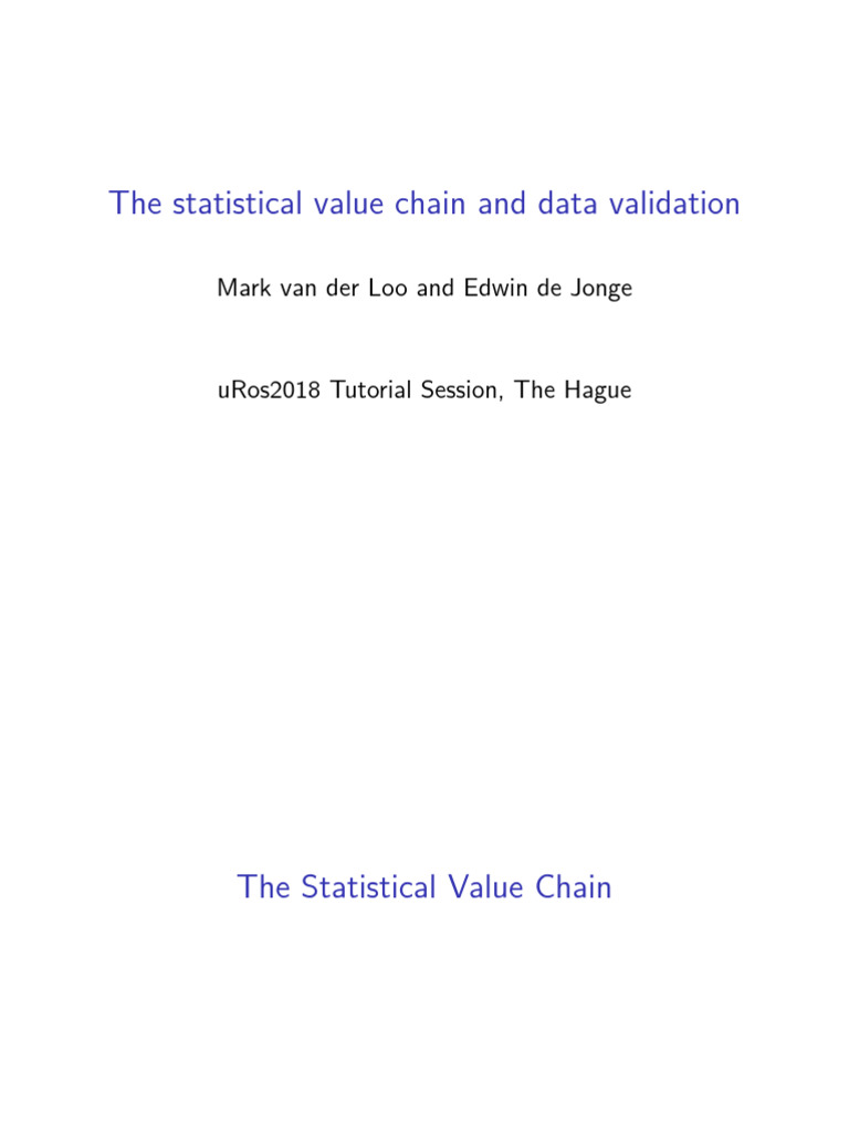 Validation Presentation Pdf Data Statistics