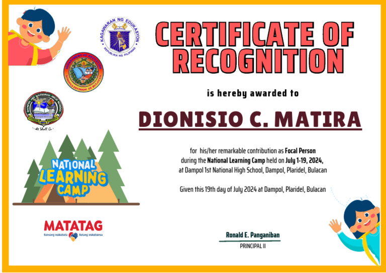 NLC CERTIFICATE 2023 For Sharing | PDF