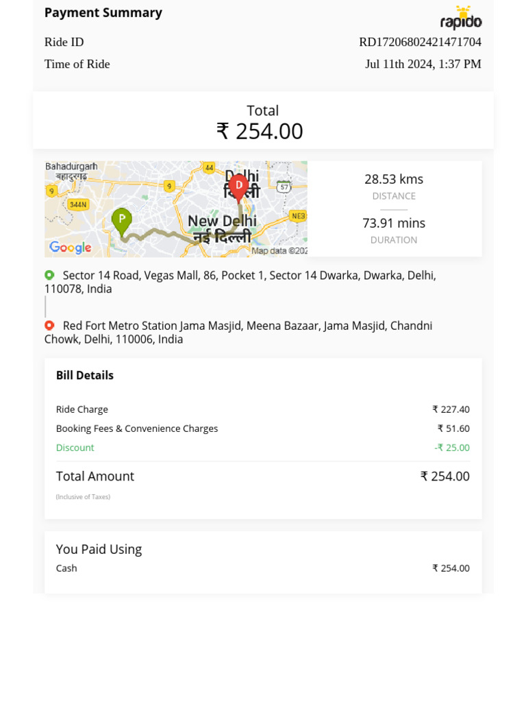 Rapido - 1 | PDF | Invoice | Taxation
