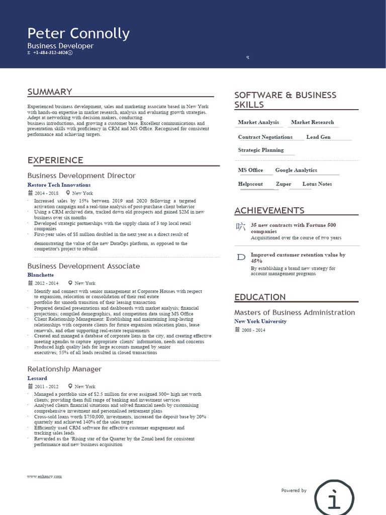 Peter Connolly Resume | PDF | Customer Relationship Management | Sales