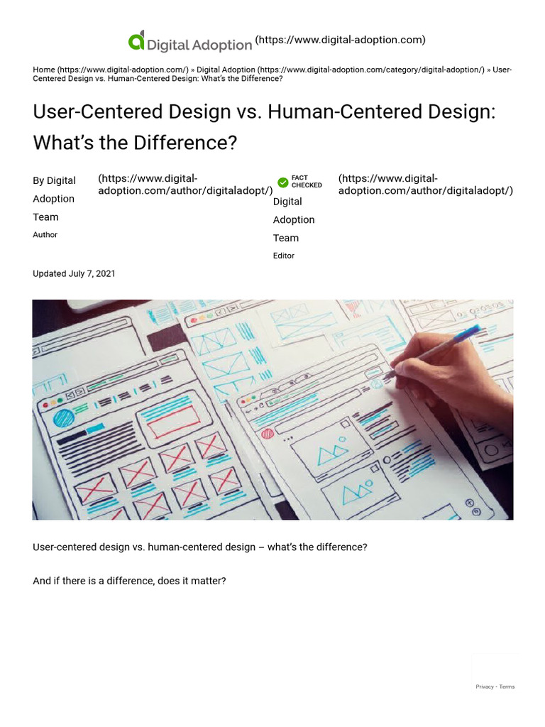 User-Centered Design vs. Human-Centered Design | PDF | Usability | Design