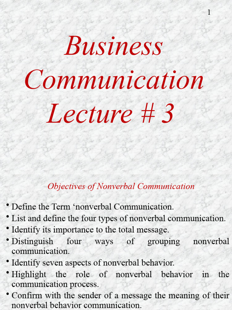 Understanding Nonverbal Communication | PDF | Nonverbal Communication ...