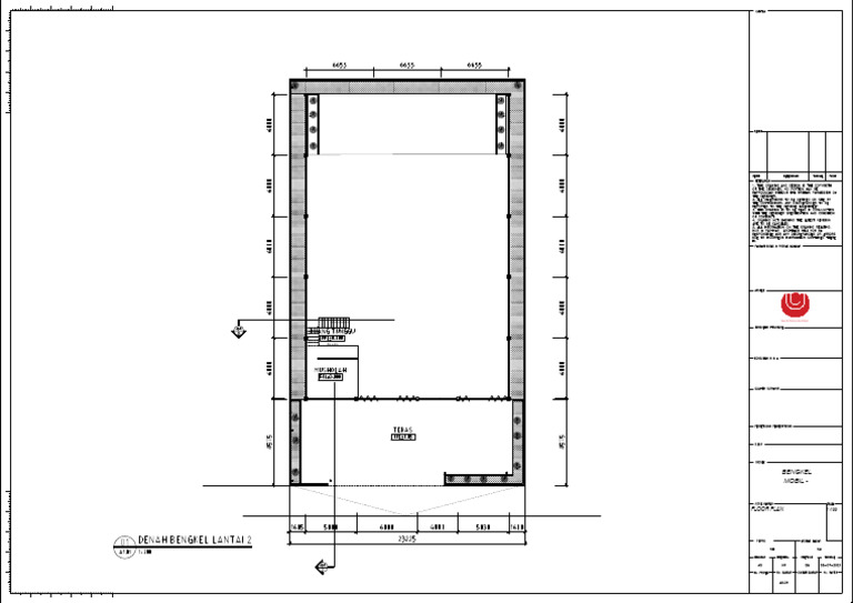 Denah Bengkel LANTAI 2 Rev 04-Model | PDF