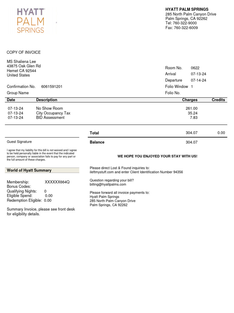 PastStay 2 Hilton Template | PDF | Taxation | Payments