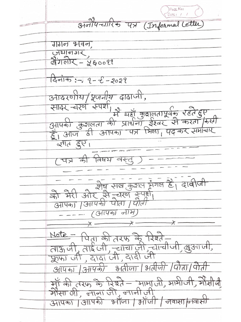 Letter Writing Format | PDF