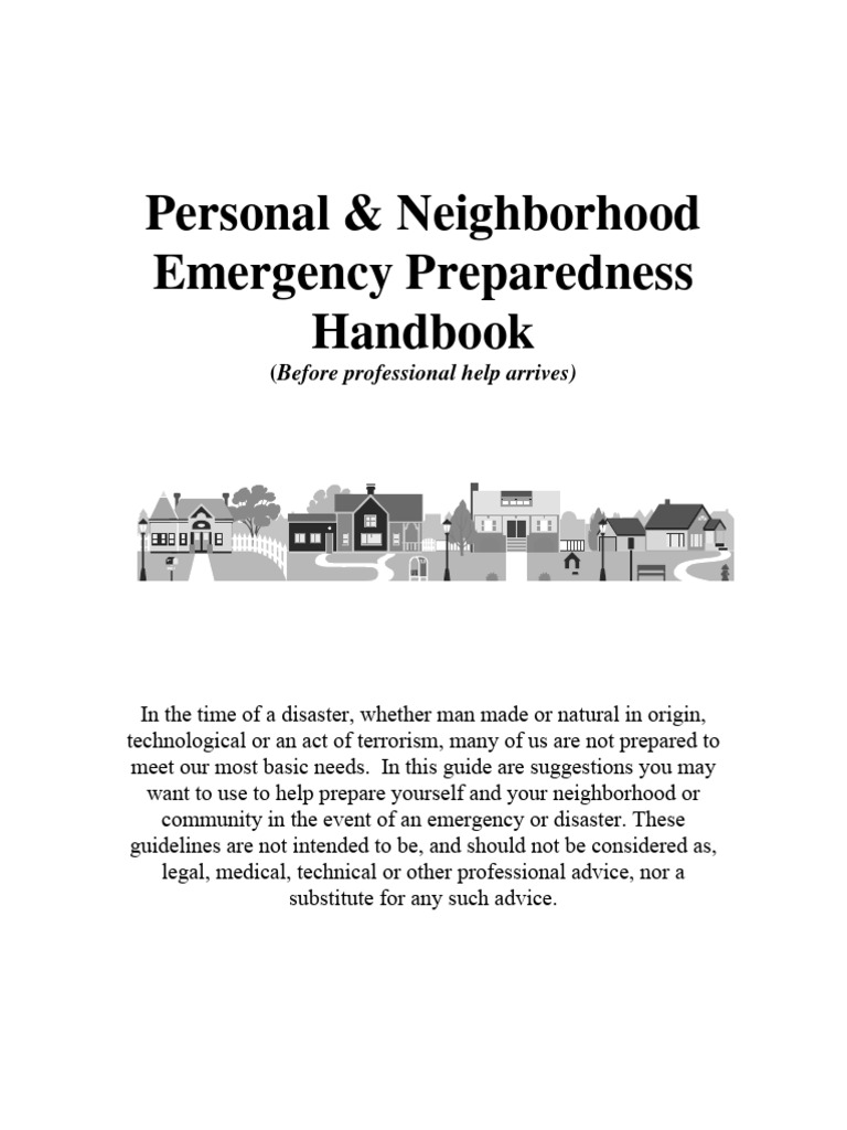 Neighborhood Safety Tips and Emergency Preparedness | PDF | Emergency ...