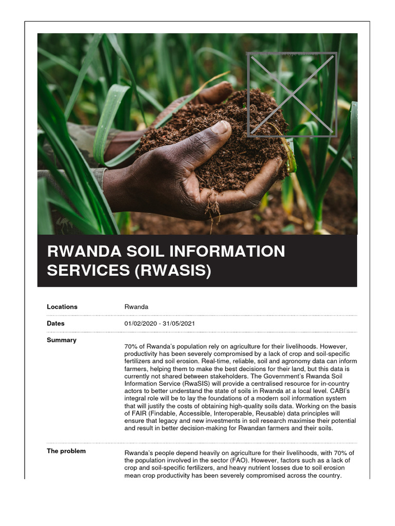 Rwanda Soil Information Service (RwaSIS) | PDF | Soil | Agriculture