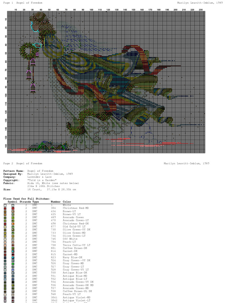 Angel of Freedom Colorblocks One-Page | PDF