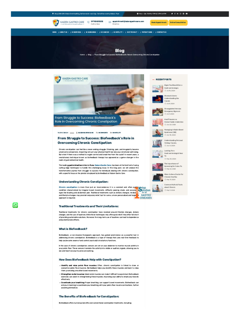 From Struggle To Success: Biofeedback's Role in Overcoming Chronic ...