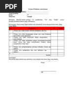 Instrumen Penilaian PAI Kelas 4 Semester 2 TP. 2024 - 2025 | PDF