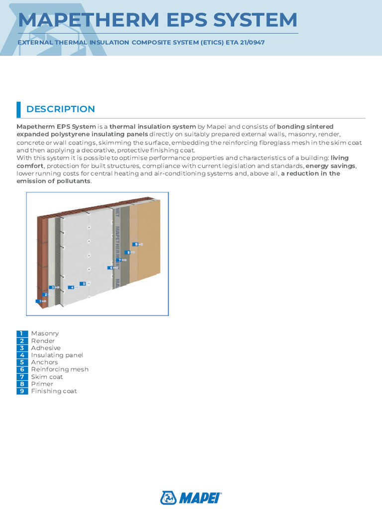 22 06150 Mapetherm-Eps-System en | PDF | Building Insulation | Thermal ...