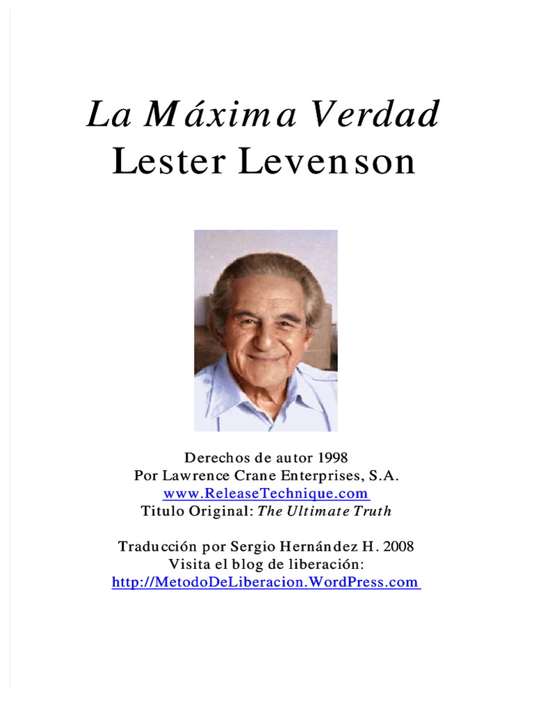 Lester Levenson La Maxima Verdad | PDF | Amor | Mente