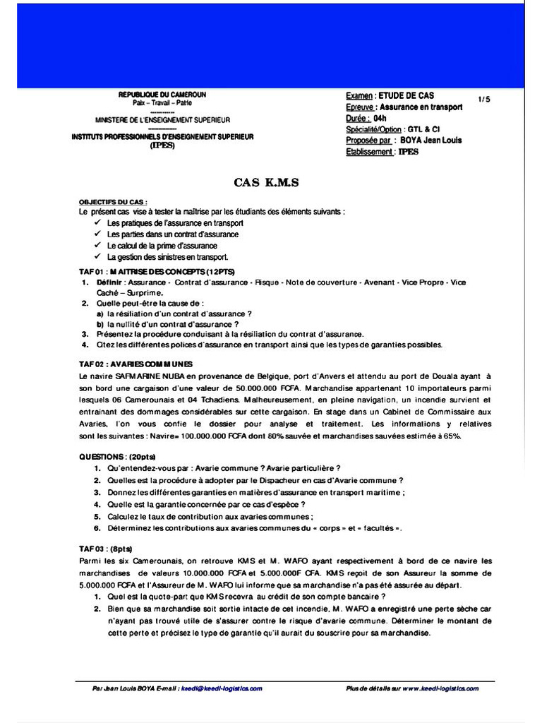 Assurance Maritime | PDF