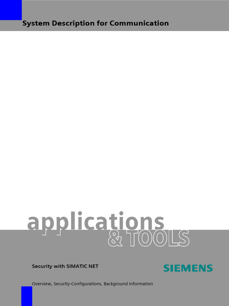 Security SIMATIC NET V10 e | PDF | Internet Protocol Suite | Computer ...
