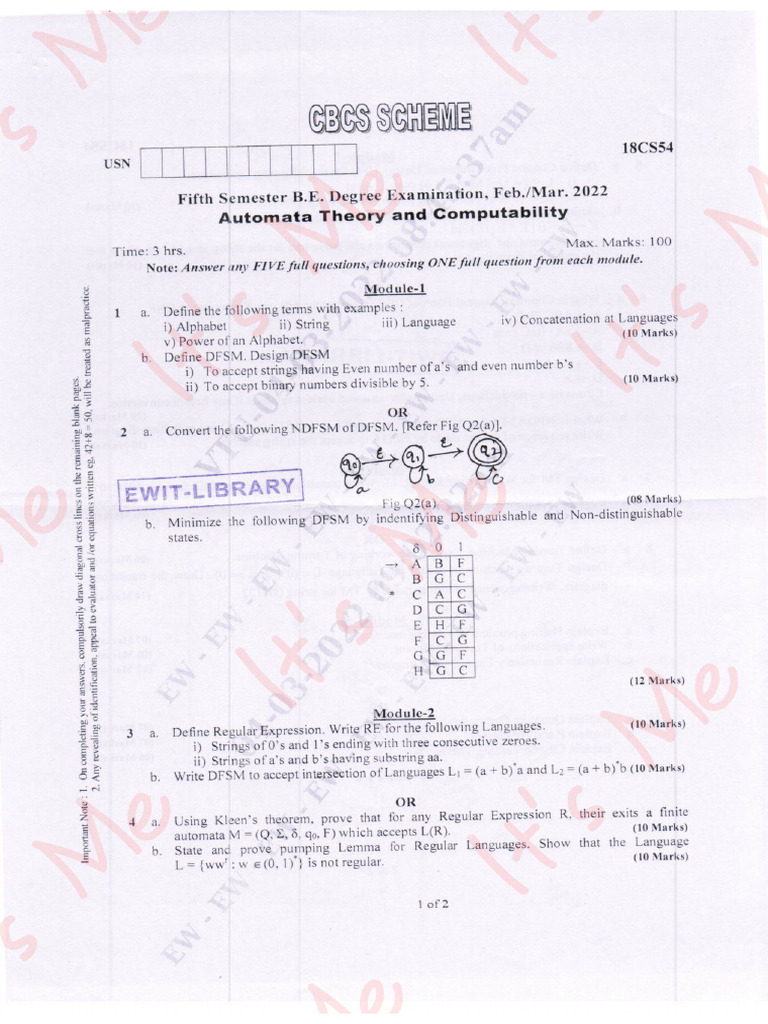 Atc 18CS54 Atc | PDF