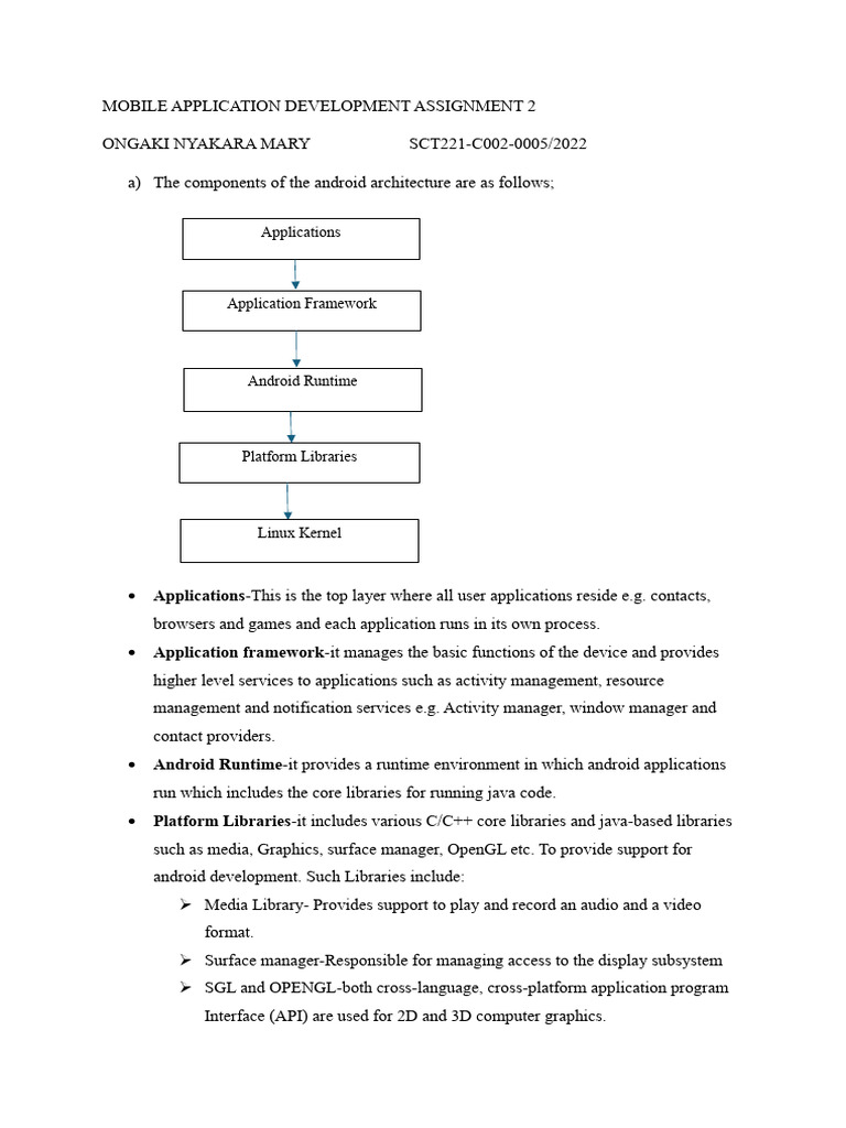Assignment 2 Mobile App Pdf Android Operating System Device Driver