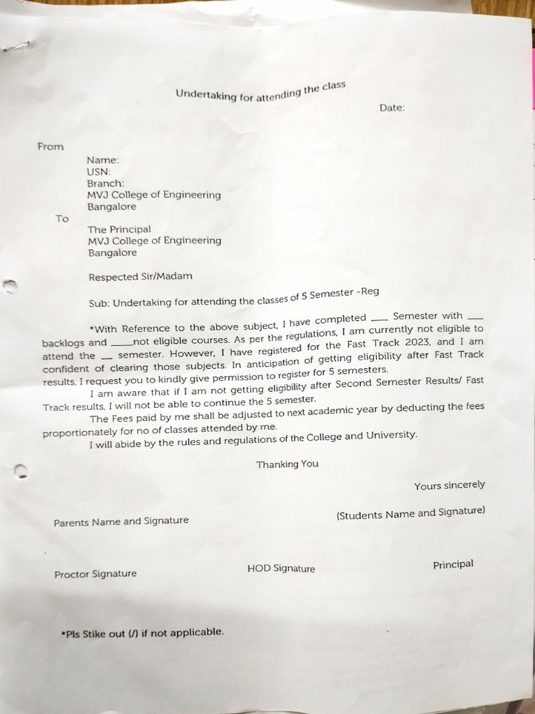 Registration Undertaking | PDF