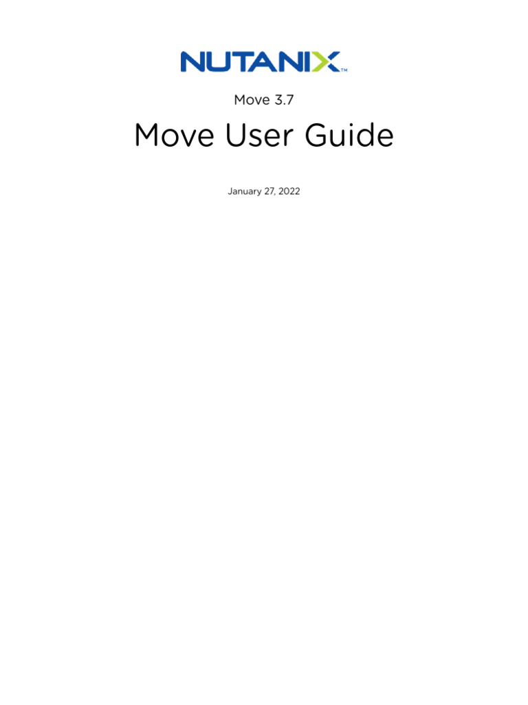 Nutanix-Move-v3_7 | PDF | Port (Computer Networking) | Hyper V