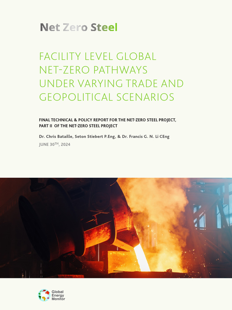 Net Zero Steel Report | PDF | Climate Change Mitigation | Steelmaking