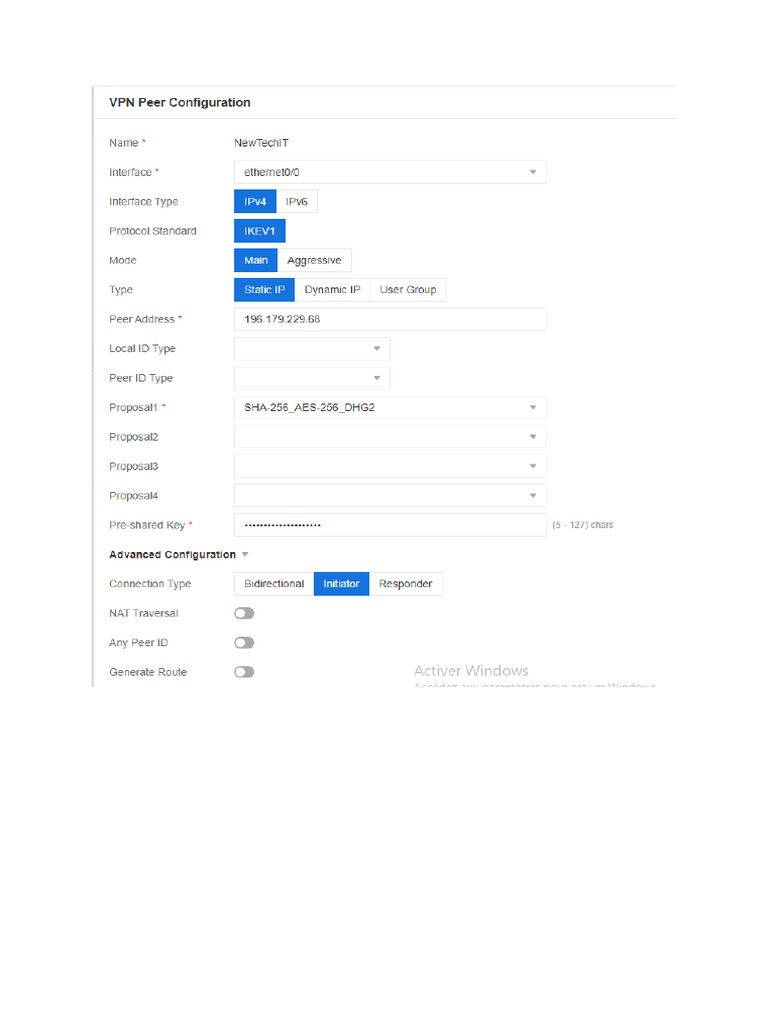 VPN Config Hillstone | PDF