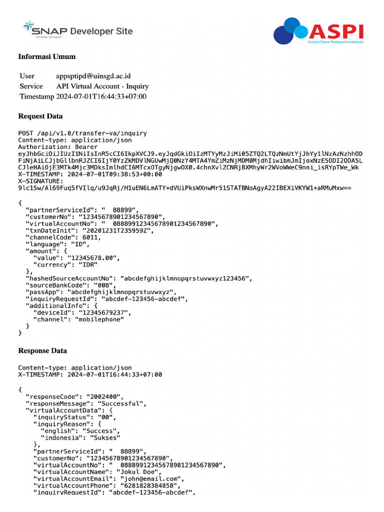 Api Virtual Account Inquiry Pdf