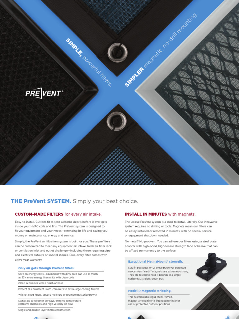 Custom PreVent Air Filters for HVAC | PDF | Filtration | Building ...