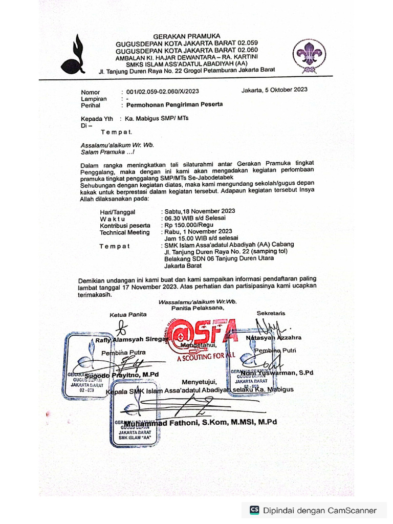 Juknis @SFA IV 2023 | PDF