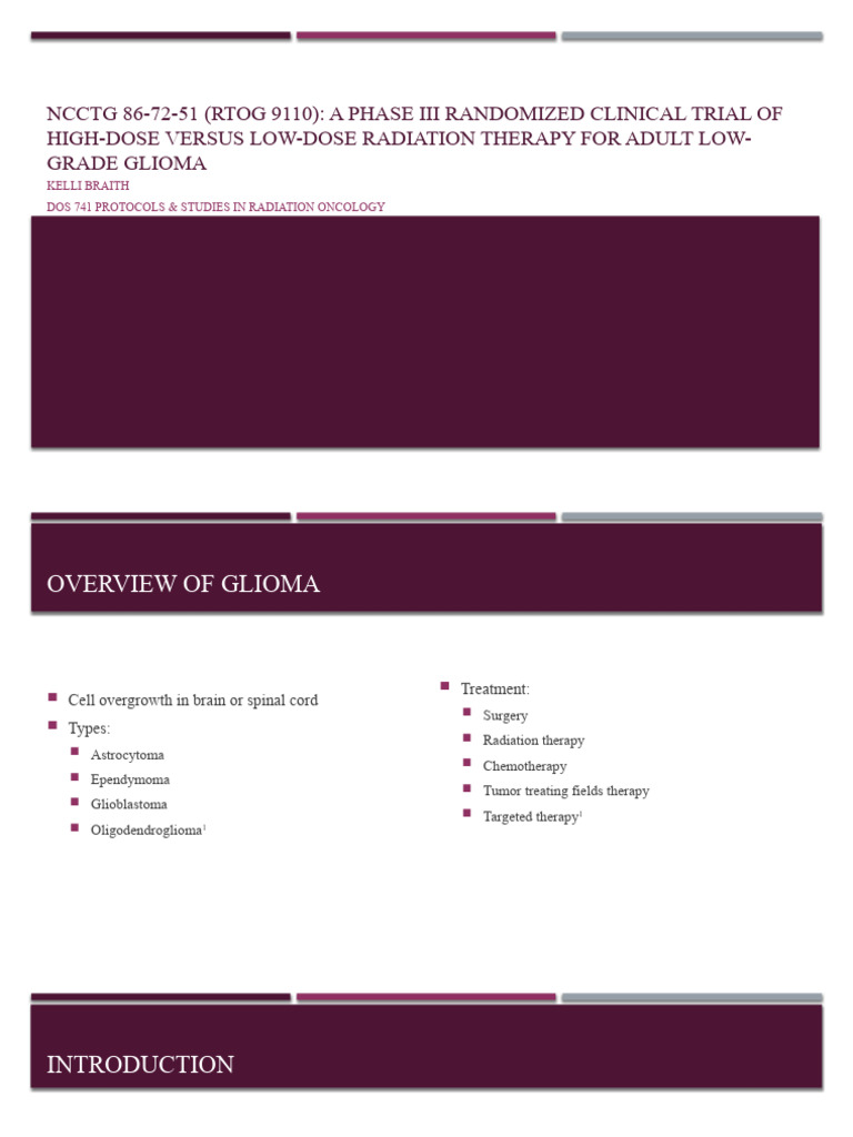 Presentation Shareable | PDF | Brain Tumor | Radiation Therapy
