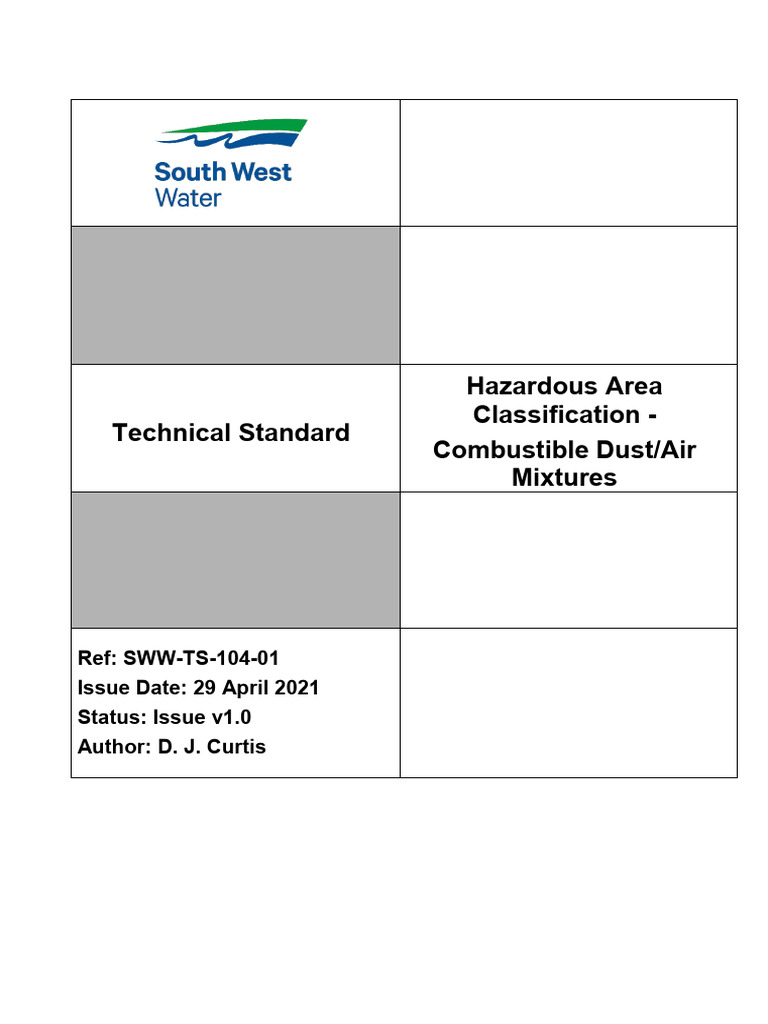 Hazardous Area Classification for Dust | PDF | Safety