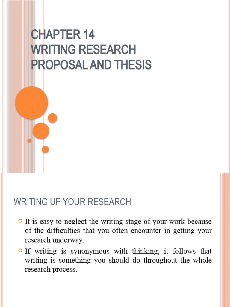 Chap14 - Writing Research Proposal and Thesis - Revised | PDF | Methodology | Theory