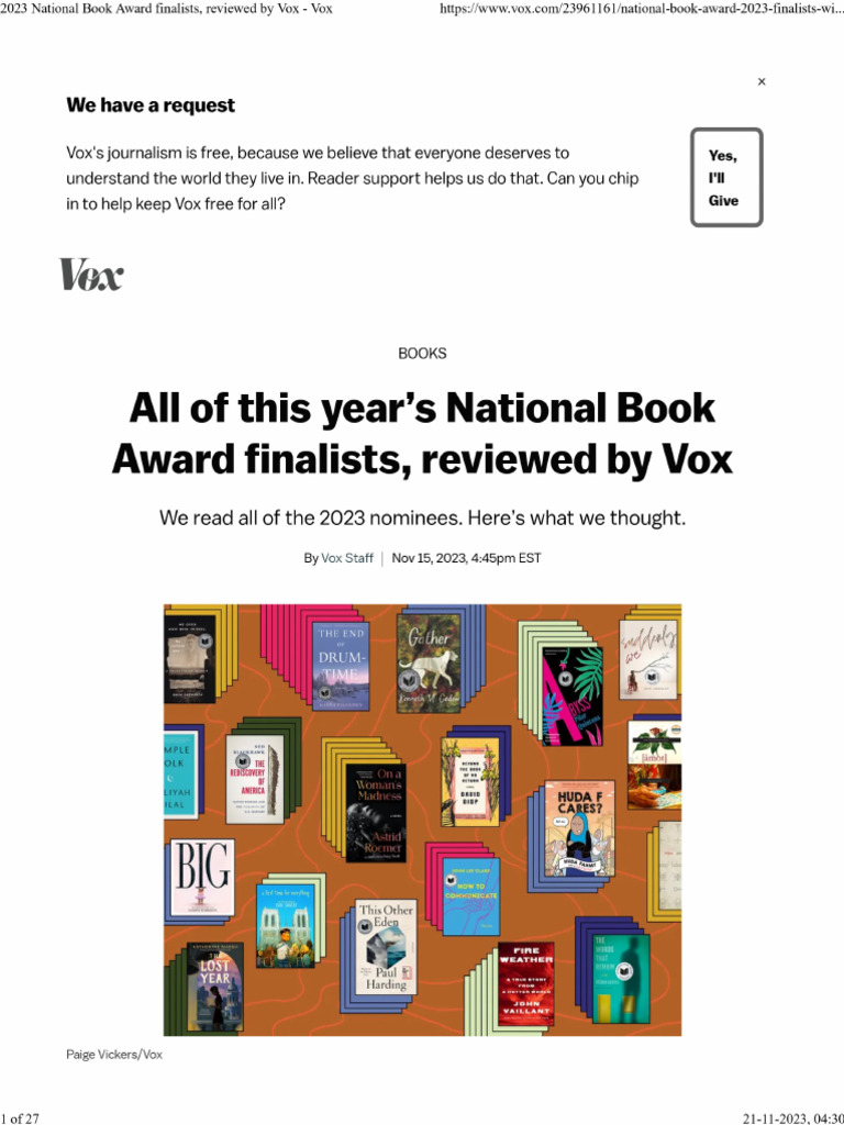 Book Recom | PDF | American Literary Awards | Awards