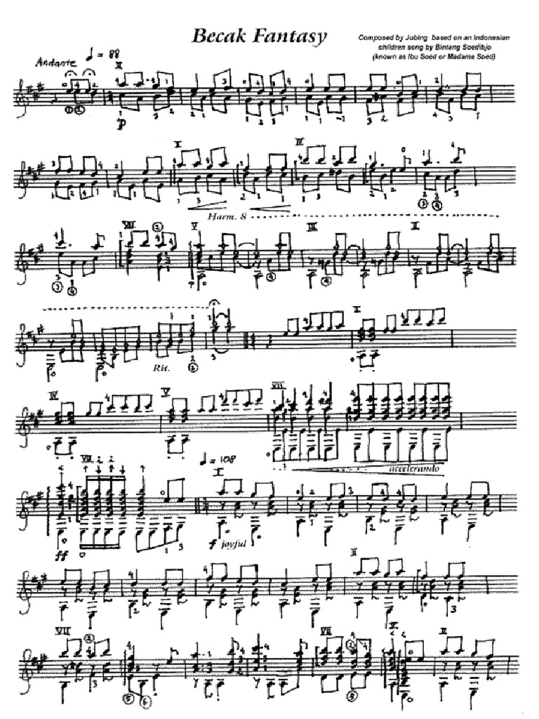 Becak Fantasy (Jubing) | PDF