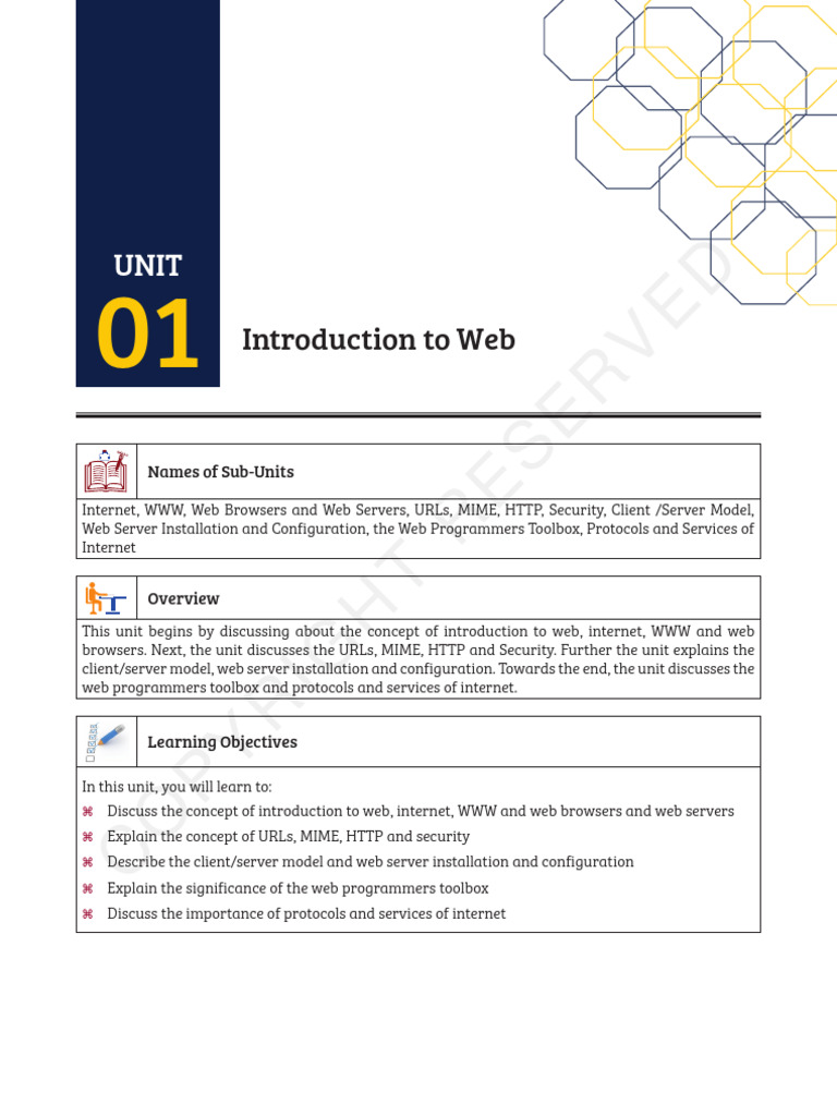 MCA Advanced Web Technologies 01 Merged | PDF | World Wide Web | Internet & Web