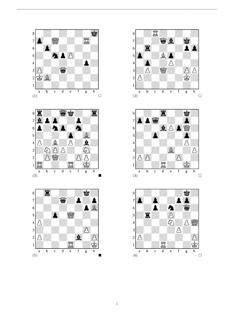 Chess Puzzles | PDF