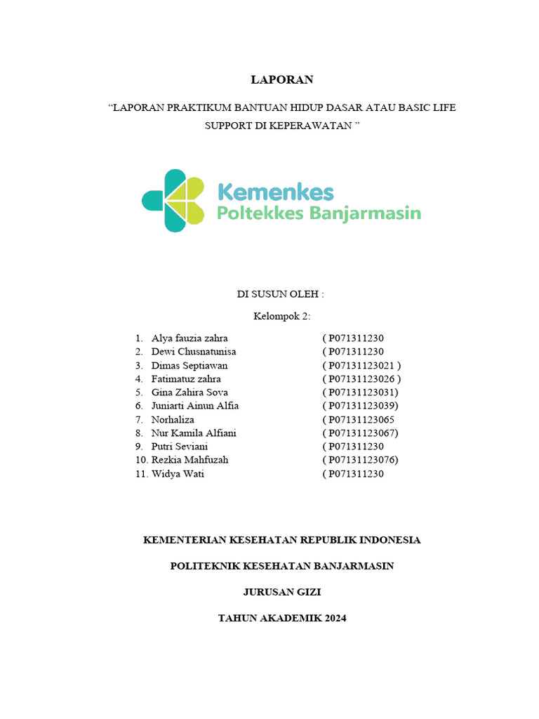 Kelompok 2 PKKB Bantuan Hidup Dasar | PDF